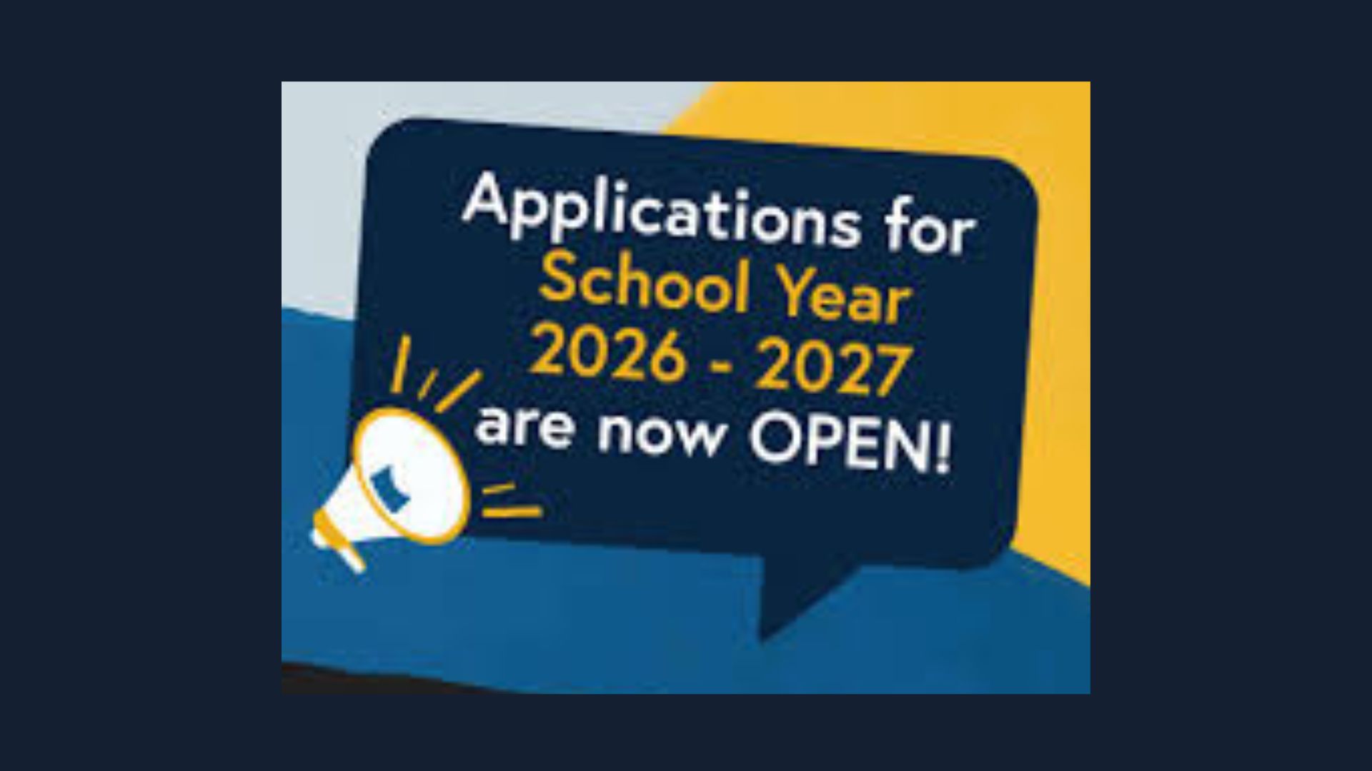 School selection for the 2026–2027 academic year officially begins ...