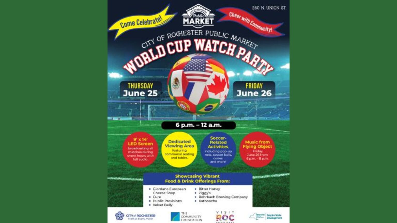 City of Rochester Public Market to welcome soccer fans with two nights ...